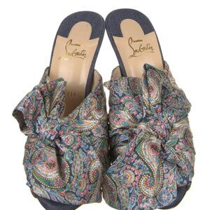 Christian Louboutin | Shoes | Christian Louboutin Floral Tapestry ...